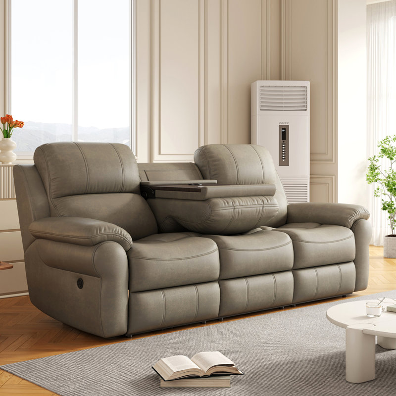 Breathable Fabric Power Reclining Sofa